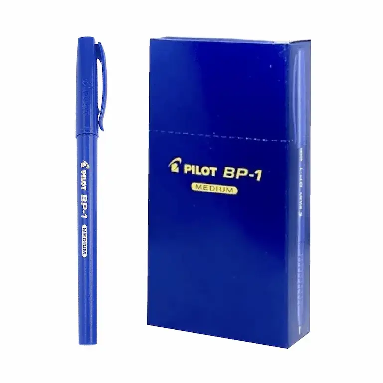 PILOT BP-1 B.Point Pen 1mm Blue (12 pcs/box) - Pens & Pencils | PILOT